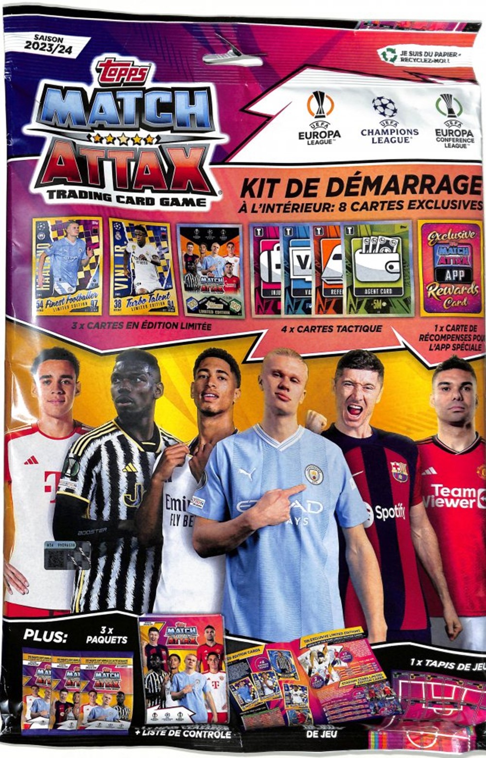 magazine Pack de cartes Match Attax Foot vendu au numéro