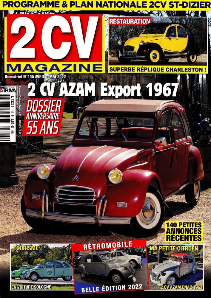 magazine 2CV Magazine vendu au numéro