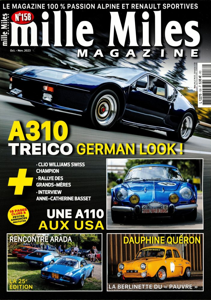 magazine Mille Miles vendu au numéro