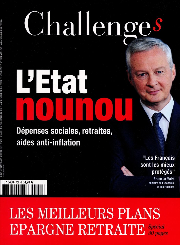 Abonnement magazine Challenges | Info-Presse