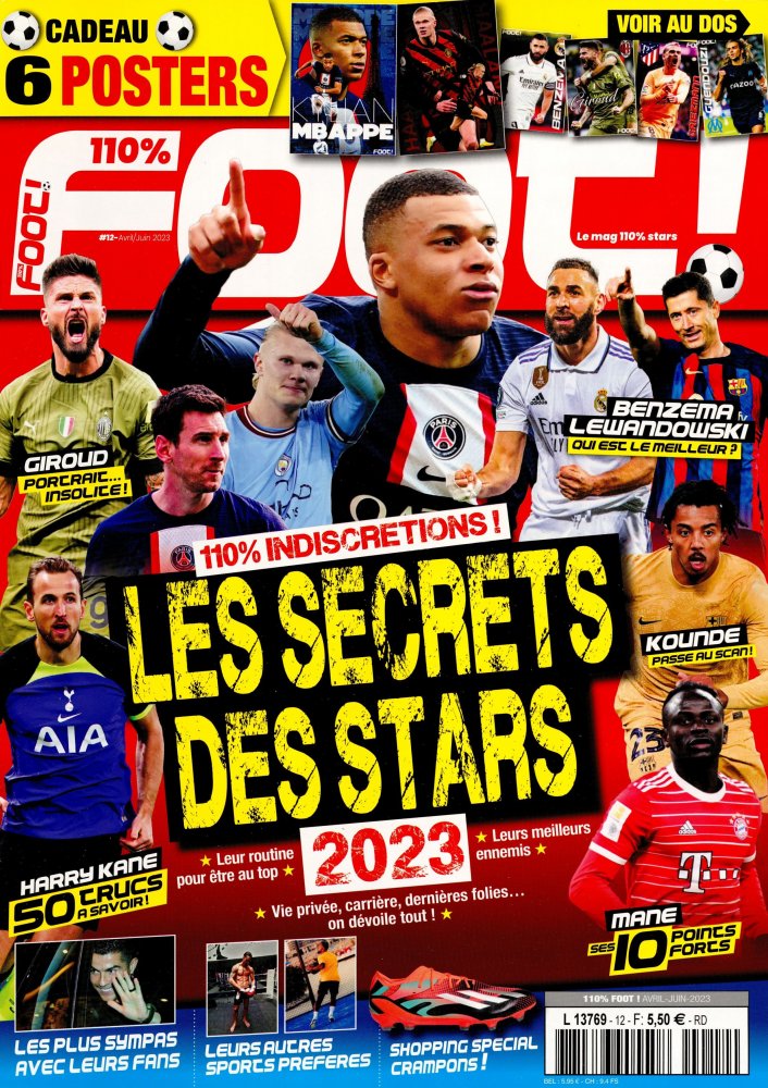 Abonnement magazine 110% FOOT ! | Info-Presse