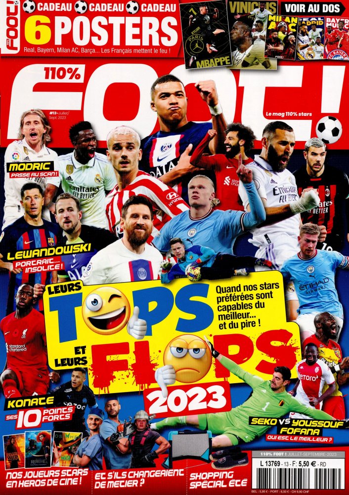 Abonnement magazine 110% FOOT ! | Info-Presse