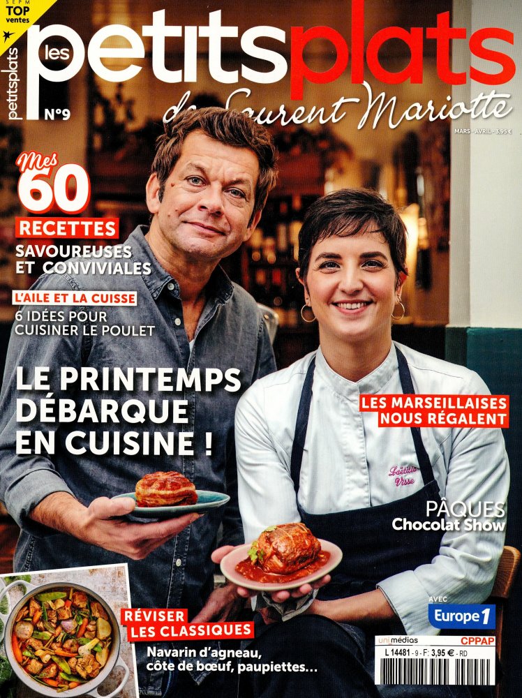 magazine Les Petits Plats de Laurent Mariotte vendu au numéro