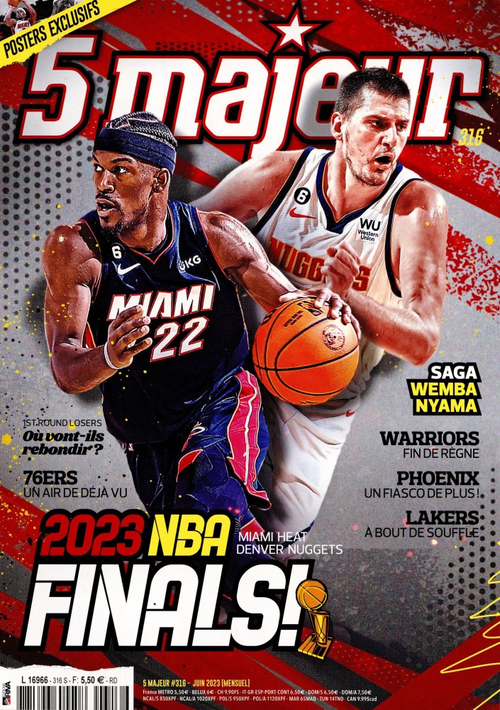 magazine 5 Majeur vendu au numéro