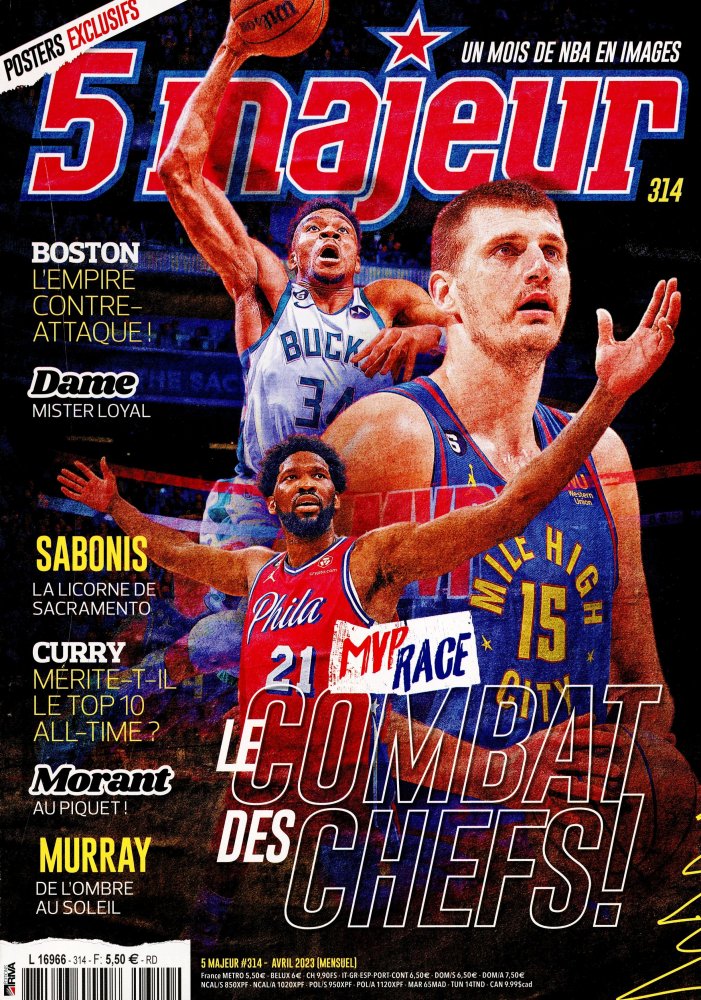magazine 5 Majeur vendu au numéro