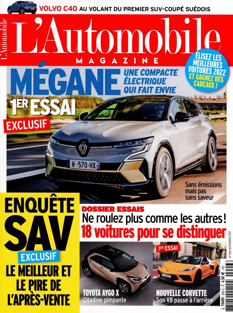 Abonnement magazine L'Automobile Magazine | Info-Presse