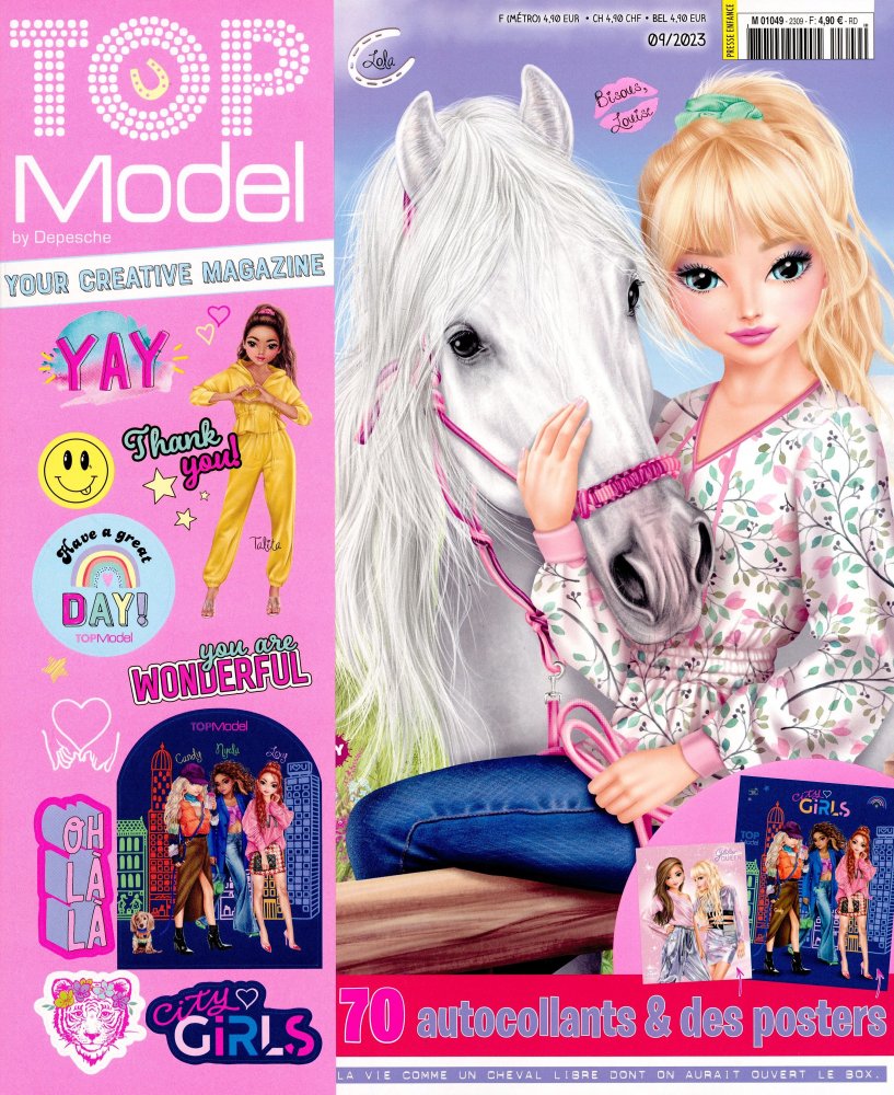 magazine Top Model vendu au numéro